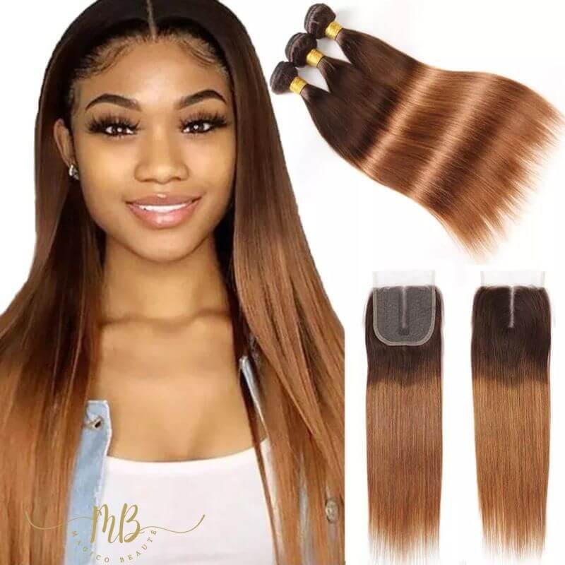 Tissage Cheveux Naturels Blonds Dégradé – Magicobeauté.com