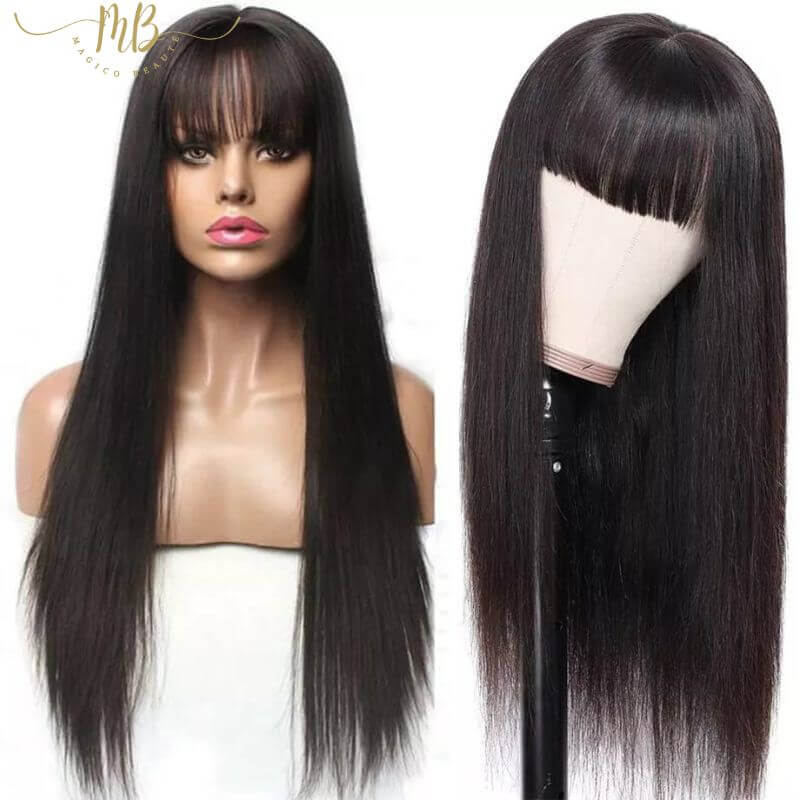 Perruque Cheveux Naturels Frange – Magicobeauté.com